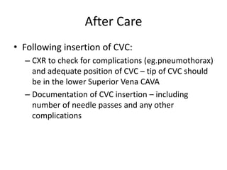 CVC Workshop (short) | PPTX | Blood Disorders | Diseases and Conditions