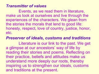 Intro lit | PPT | Books and Literature