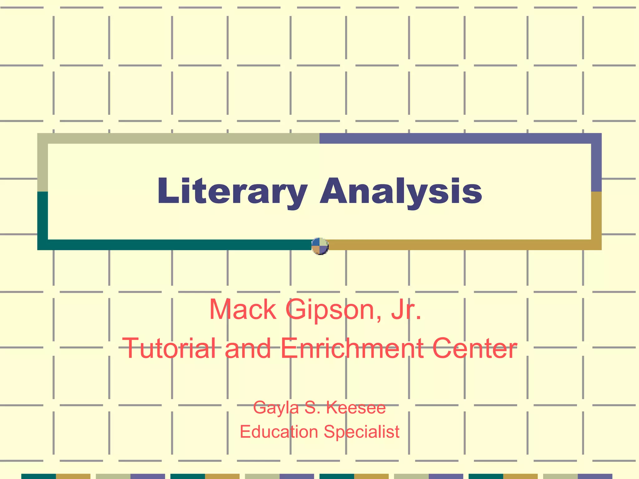 Intro.Lit Analysis | PPT