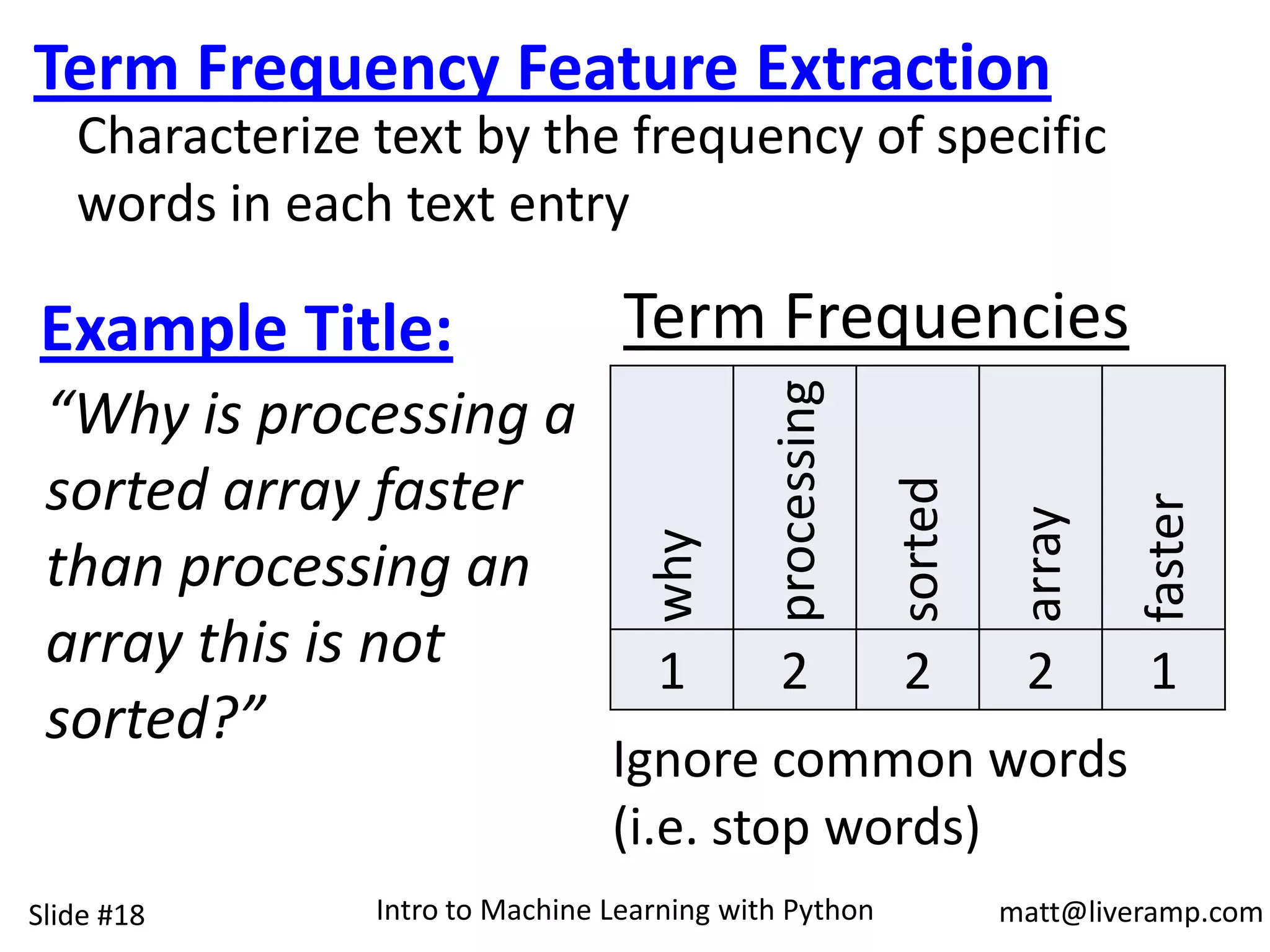 Introduction to Machine Learning with Python and scikit-learn | PPT