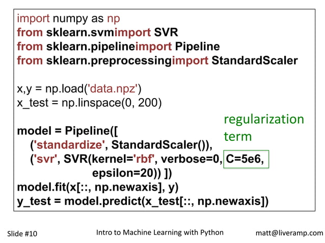 Introduction to Machine Learning with Python and scikit-learn | PPT