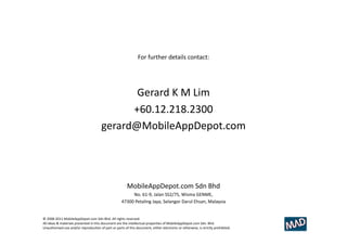 The MAD Program : Creating an Ecosystem for Mobile Application ...