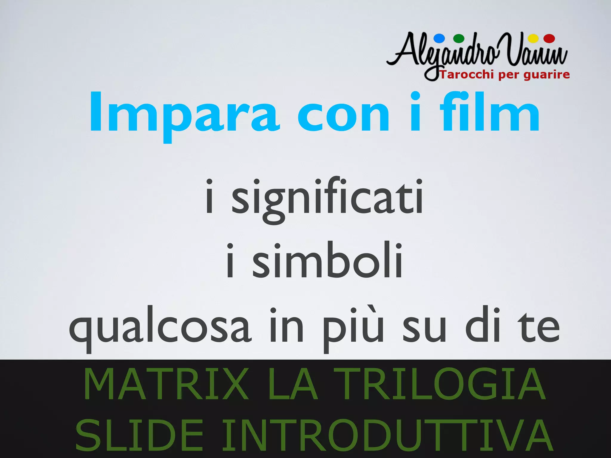 Il codice segreto della trilogia Matrix: introduzione | PPT