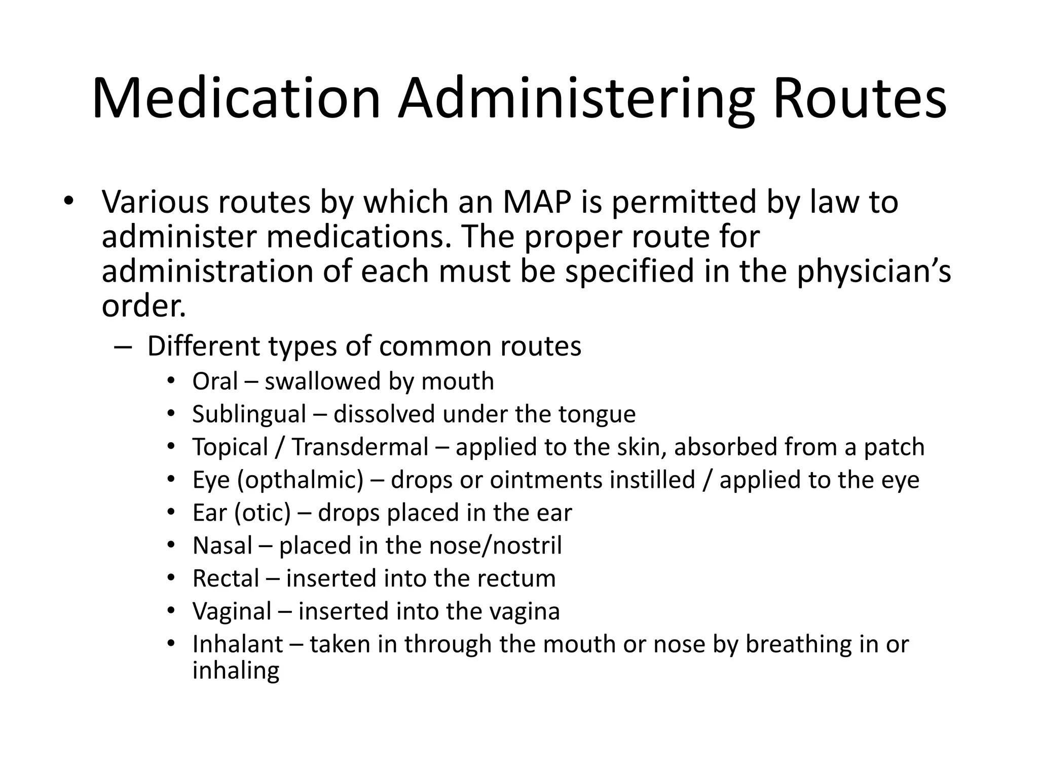Intro to medication training | PPTX