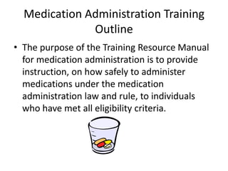 Intro to medication training | PPTX