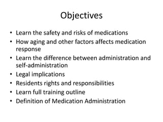Intro to medication training | PPTX