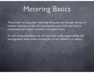 Intro metering | PDF