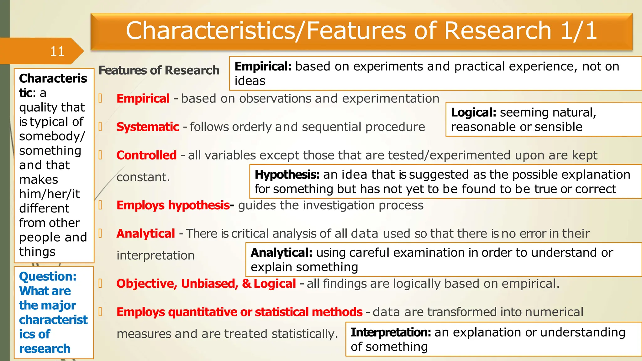 INTRODUCTION TO RESEARCH METHODLOGY IN SENIORS | PPTX