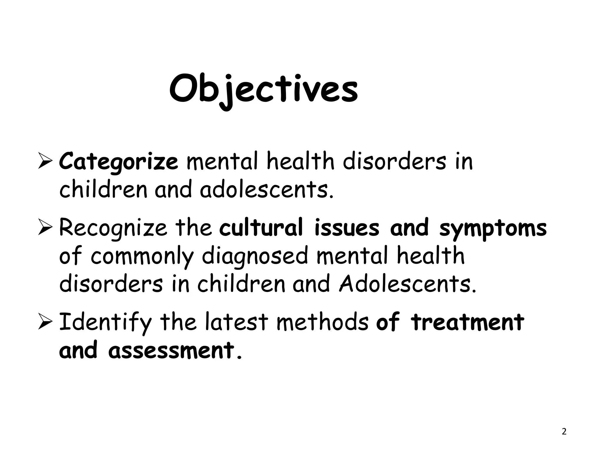 Introtroduction to mental health disorders | PPT