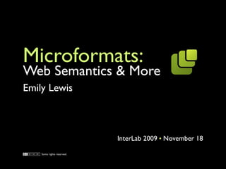 Microformats: Web Semantics & More | PPT