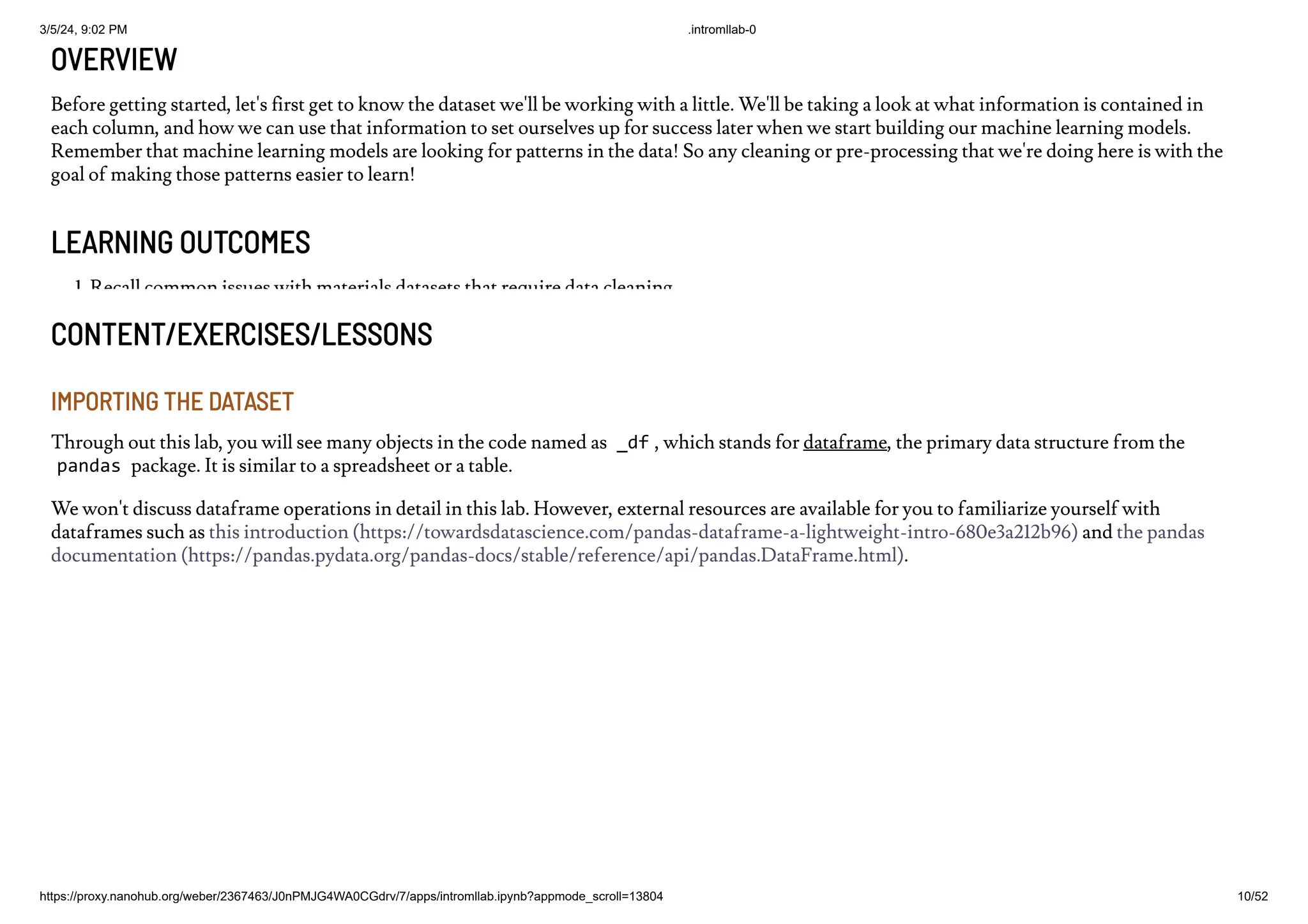 INTRODUCTION TO MACHINE LEARNING FOR MATERIALS SCIENCE | PDF