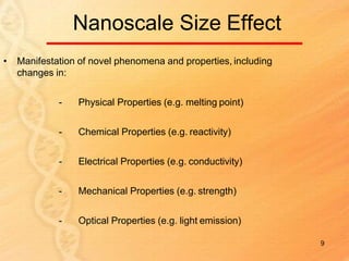 Introduction to nanoparticles and bionanomaterials | PPTX