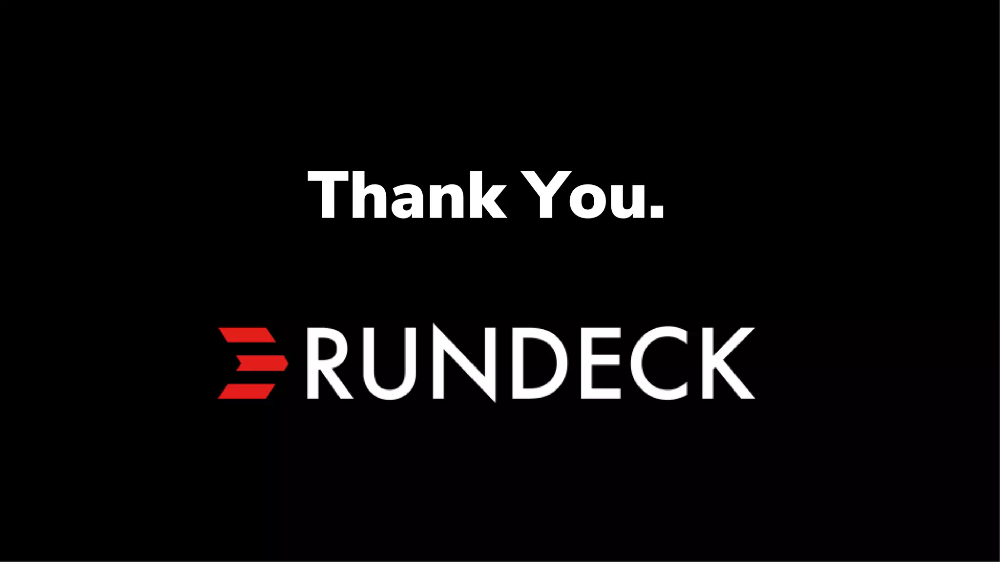 Introduction to Rundeck | PPTX