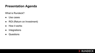 Introduction to Rundeck | PPTX