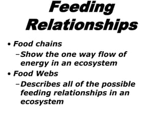 Intro notes ecology | PPT