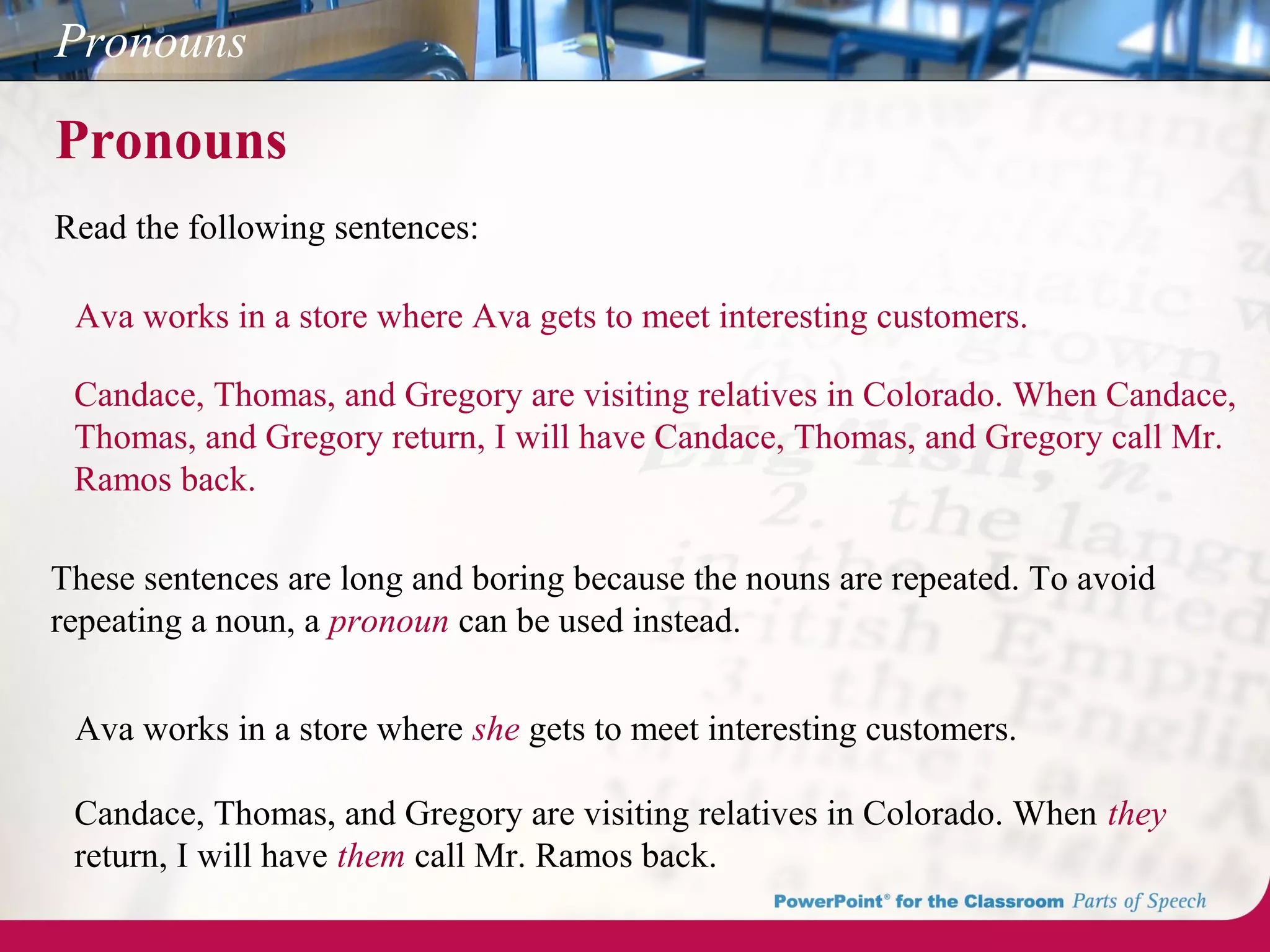 Intro, nouns & pronouns | PPT