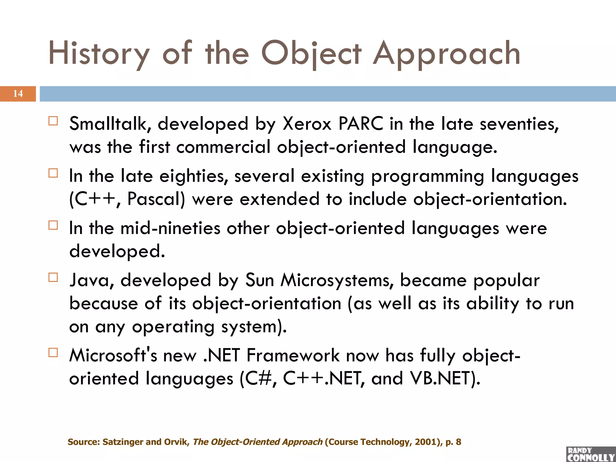 OO Development 1 - Introduction to Object-Oriented Development | PPT OO Development 1 - Introduction to Object-Oriented Development | PPT