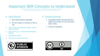 Introduction to OER Workshop, HVCC, June 2019 | PPTX | Education