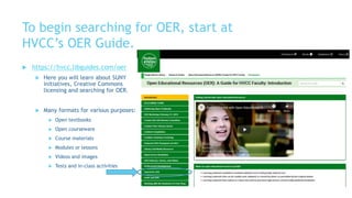 Introduction to OER Workshop, HVCC, June 2019 | PPTX | Education