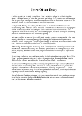 Intro Of An Essay.pdf