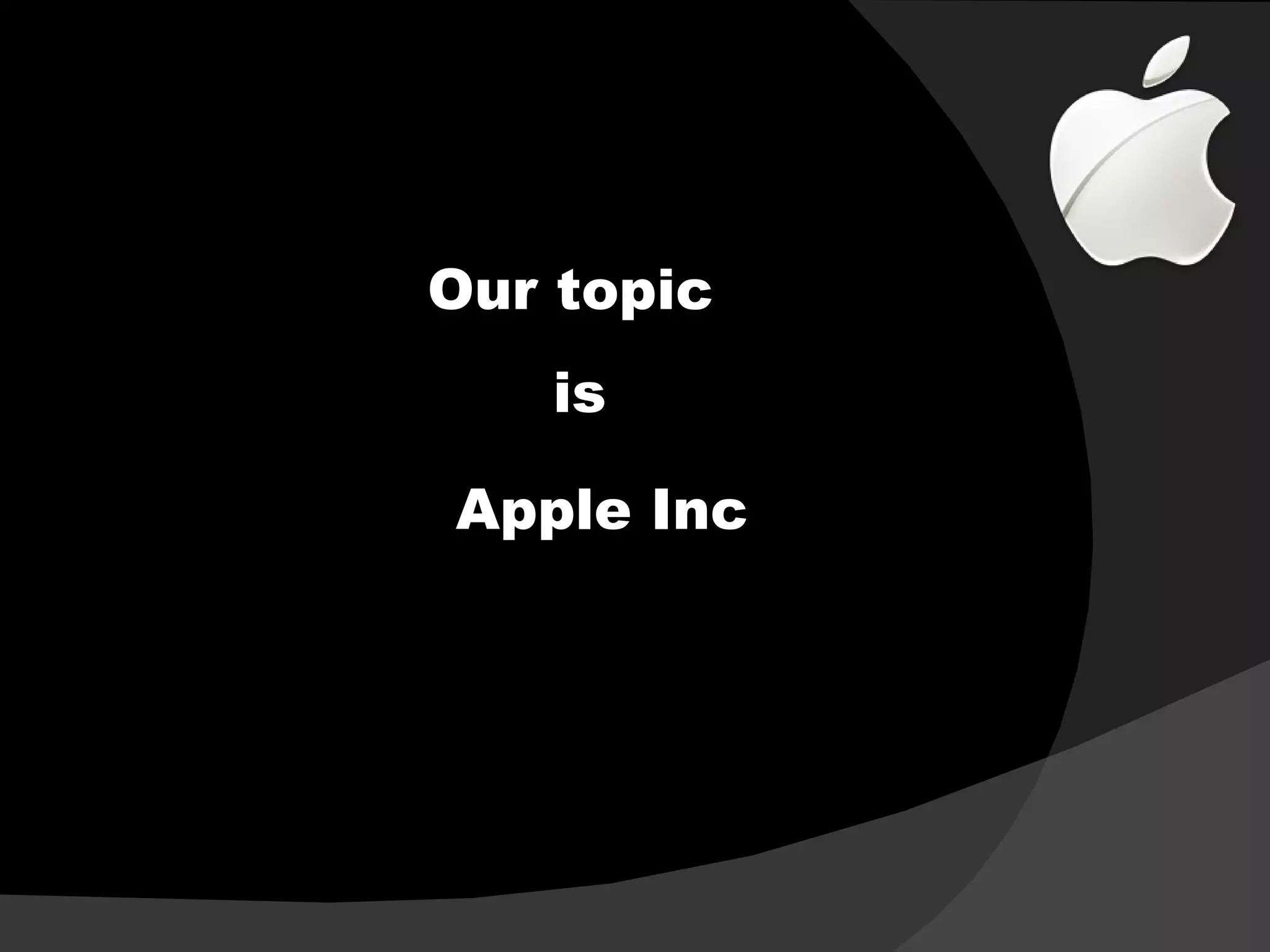 Intro of apple inc. | PPT