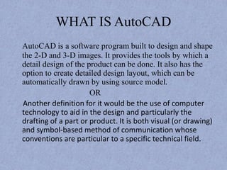 Intro of autocad | PPTX