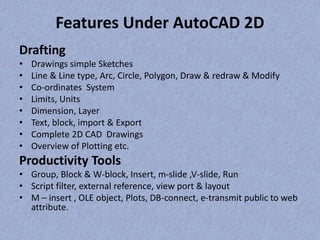 Intro of autocad | PPTX