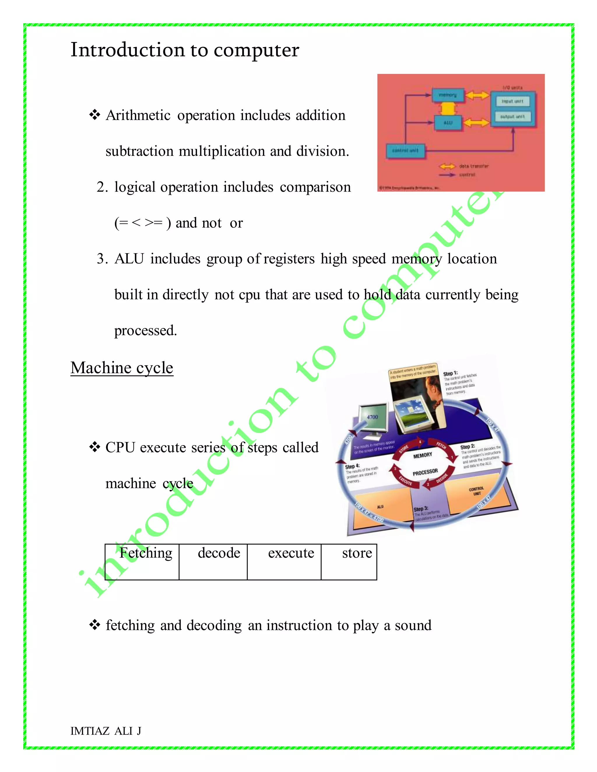Introduction of computer Book | DOC