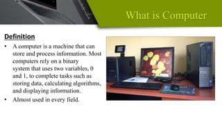 Introduction To Computer | PPTX