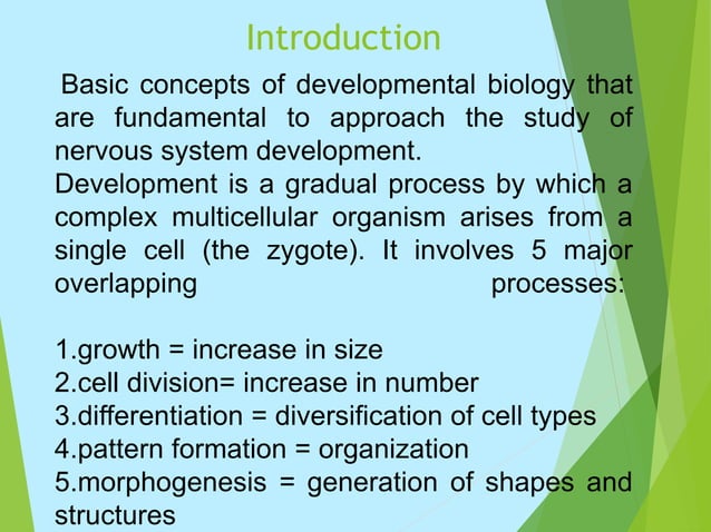 Introduction of developmental biology | PPT