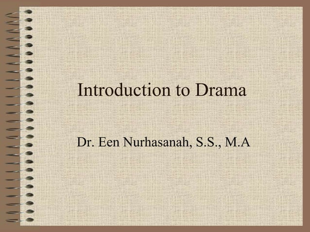 Introduction of drama | PPT | Free Download