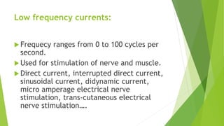 Intro of electrotherapy in physiotherapy by Dr. Mumux | PPTX