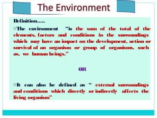 Intro of environment by pooja | PPT