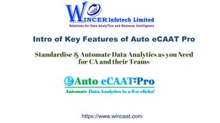 Intro of Key Features of Auto eCAAT Pro Software | PPT