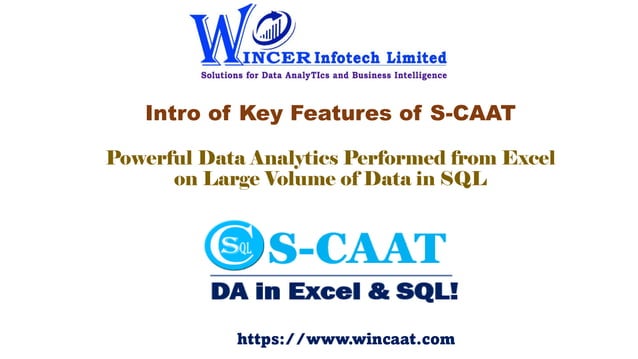 Intro of Key Features of S-CAAT | PPT