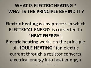 Electrical Heating 01 - 03 | PPT
