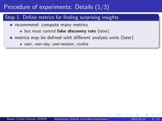 Introductory Online Controlled Experiments | PPT