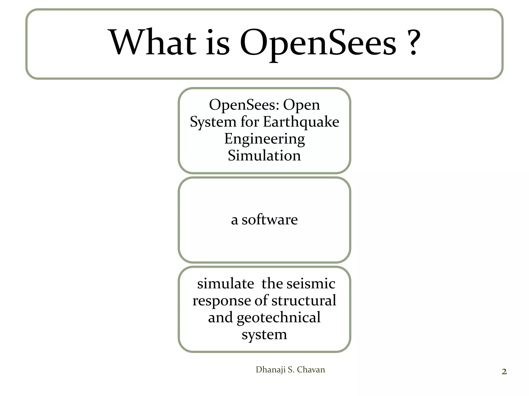 Introduction of OpenSees | PDF