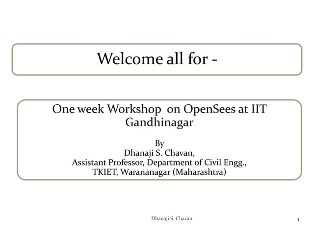 Introduction of OpenSees | PDF | Physics | Science
