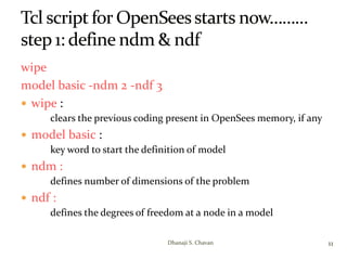 Introduction of OpenSees | PDF