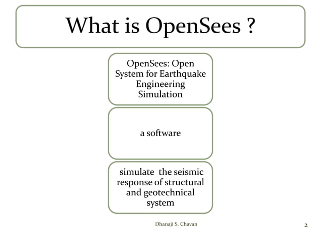 Introduction of OpenSees | PDF | Physics | Science