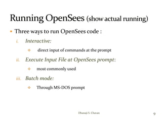 Introduction of OpenSees | PDF