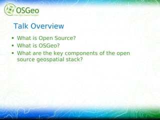 Intro to the Open Source Geospatial Foundation | PPT