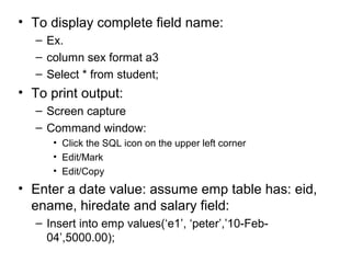 Intro oracle10gexpress | PPT