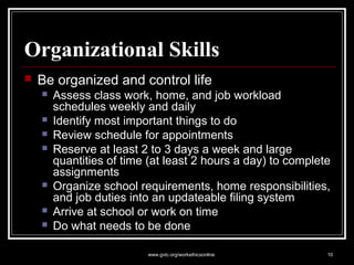 Intro Organizational Skills Irving ISD | PPT