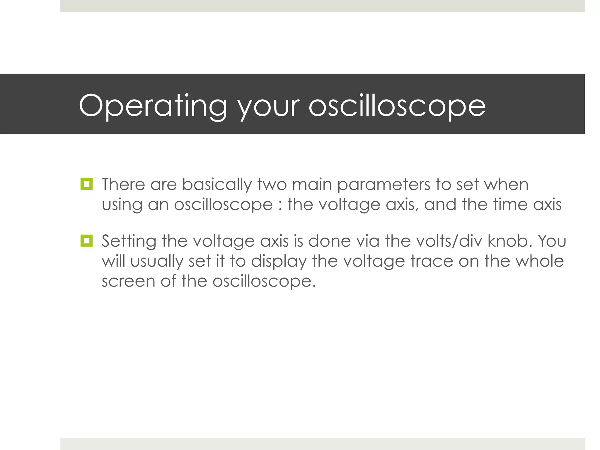An introduction to oscilloscopes | PDF