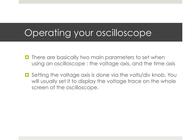 An introduction to oscilloscopes | PDF