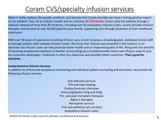 Employer Information Session: Coram/CVS Health | PDF
