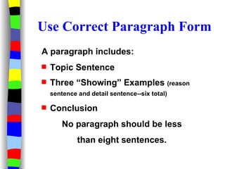Introduction to Paragraphs | PPT