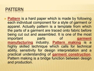 Introduction to Pattern making | PPTX